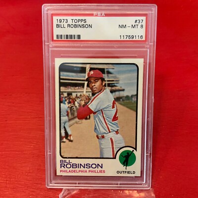 1973 Topps Bill Robinson #37 *Phillies* PSA 8 NM-MT | eBay