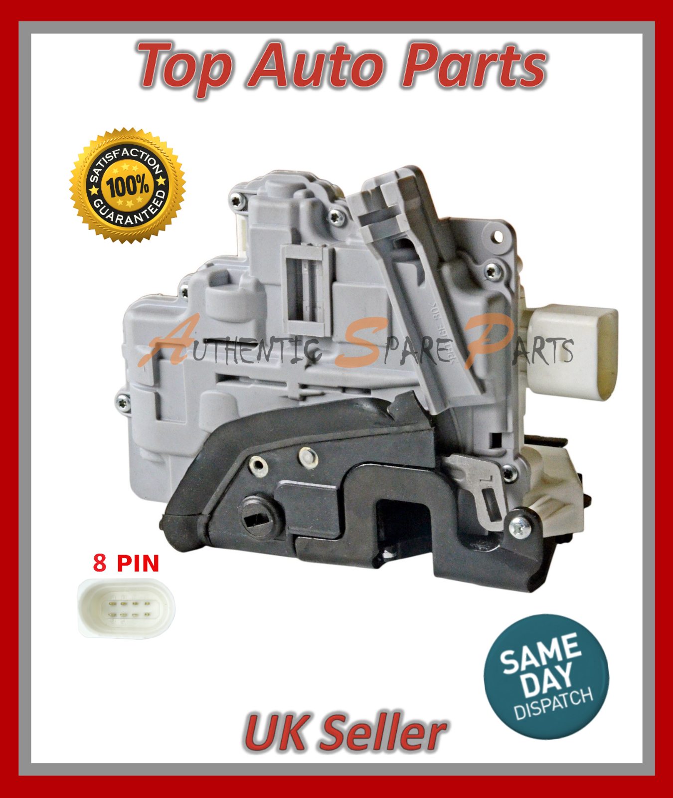 For Audi A3 / 6 / 8 4E R8 RS6, 8 Pins Rear Left Door Lock Actuator ...