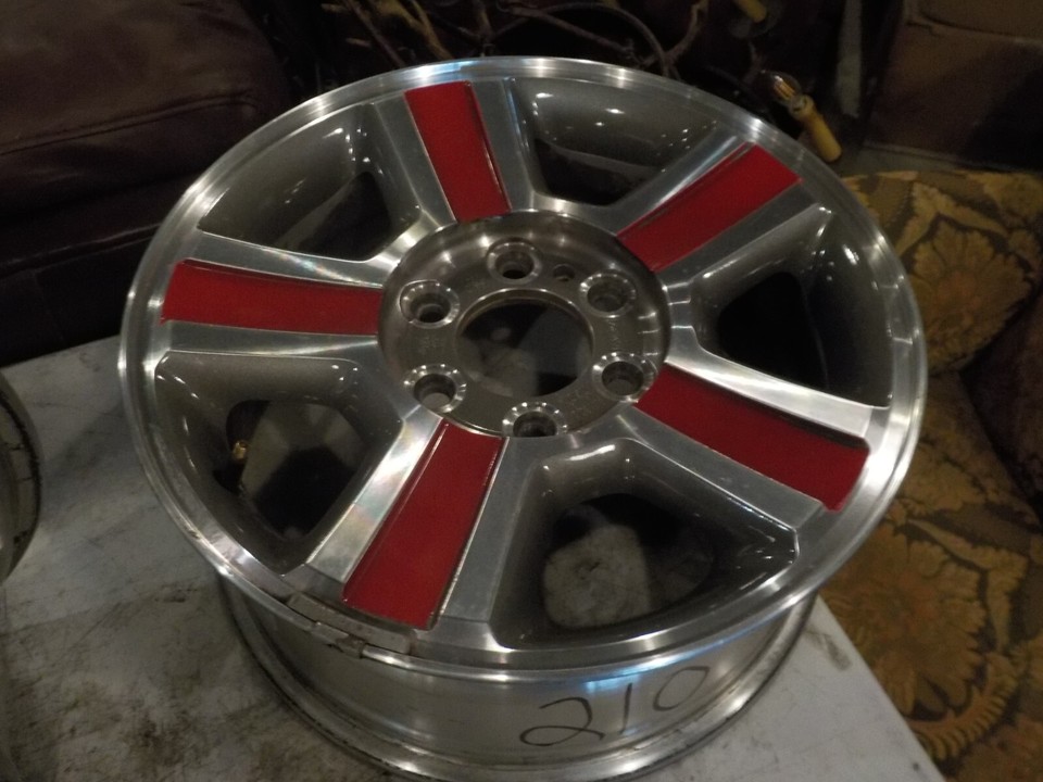 17x8 Chrome Red American Racing AR89378063225 Wheels Set of 4 OEM 8L34 ...
