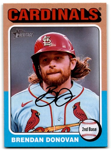 2024 Topps Heritage Brendan Donovan St. Louis Cardinals #140 | eBay