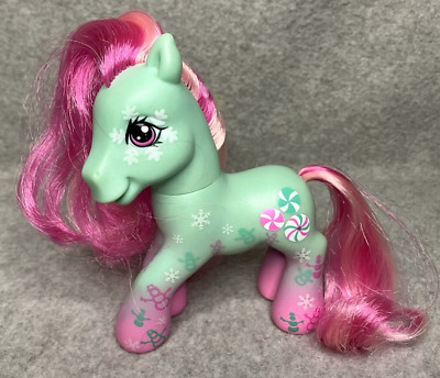 RARE My Little Pony Winter Minty Figure MLP G3 Holiday Snowman ...