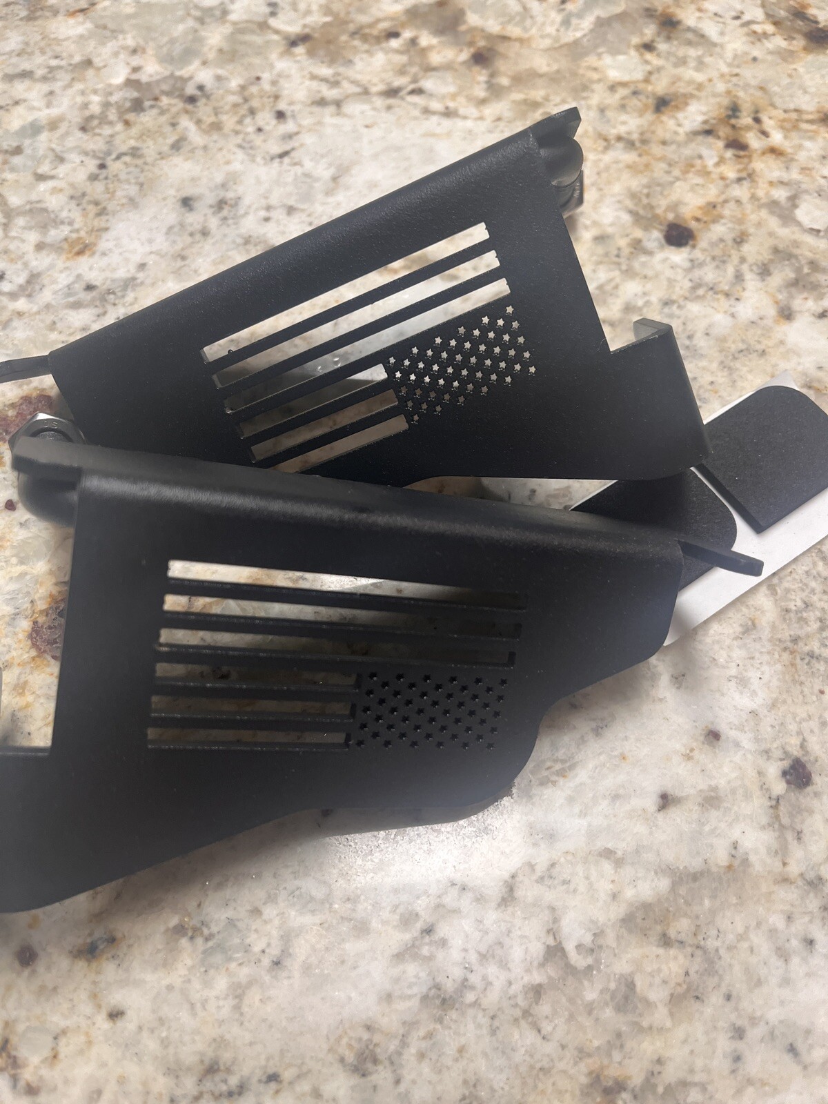 Front Foot Pegs Rest Pedal Exterior Door Hinge With US Flag For Jeep ...