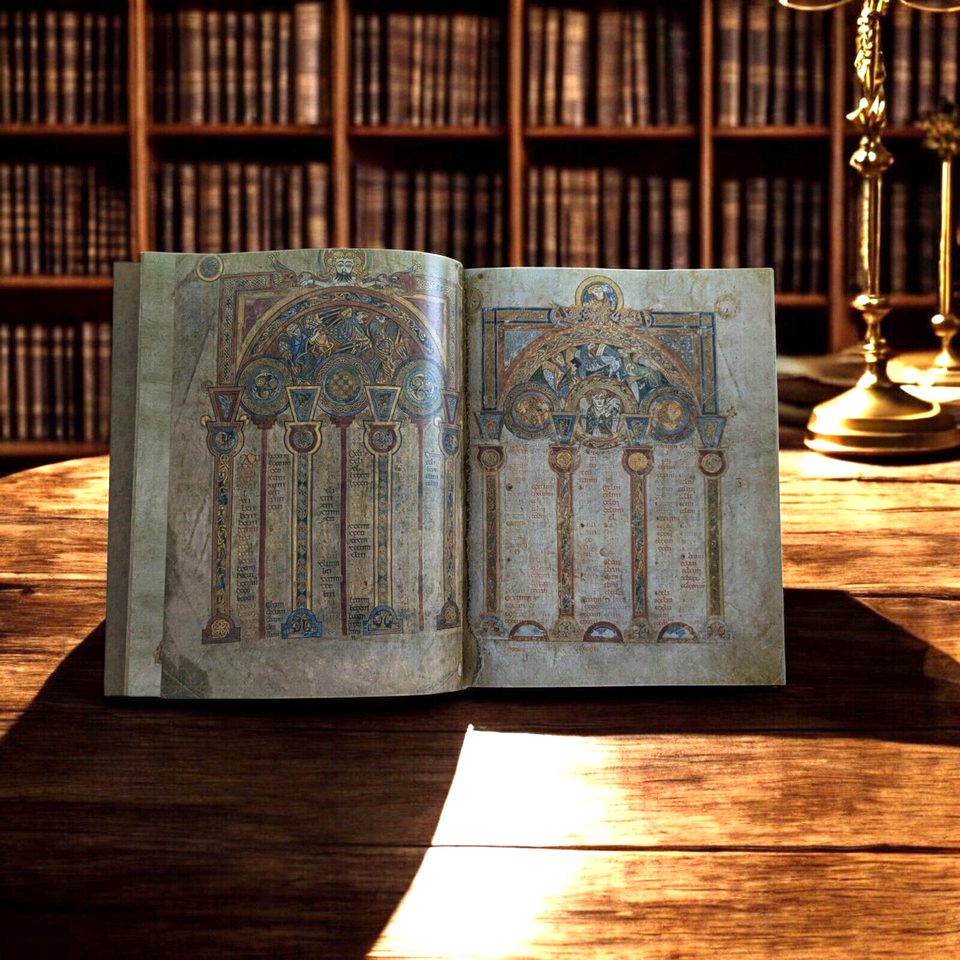Book of Kells 800 AD Kell's Manuscript Facsimile A4 Size Color ...