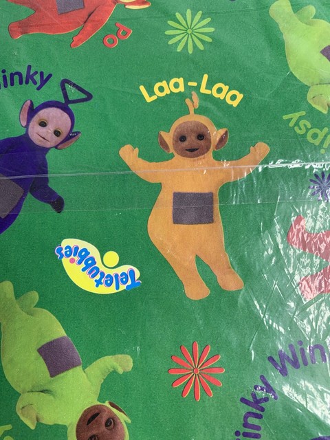 Teletubbies Gift Wrap Green Wrapping Paper Carlton Cards for sale ...