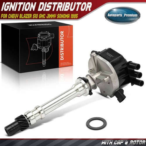 Ignition Distributor with Cap & Rotor for Chevy Blazer S10 GMC Jimmy ...