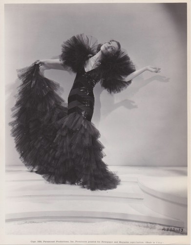 1935 Press Photo Actress and Dancer Margo Models Exotic Dress in "Rumba ...