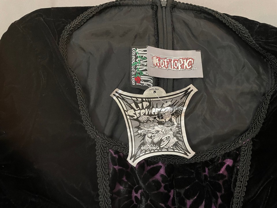 Vintage LIP SERVICE Brand New Gothic Renaissance Velvet Dress * Hot ...