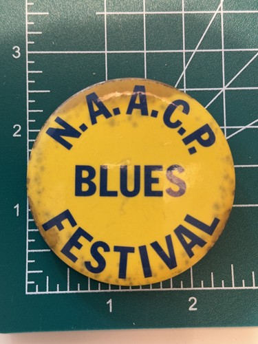 Vintage Pinback Button NAACP Blues Festival Stained Retro Pin RARE | eBay