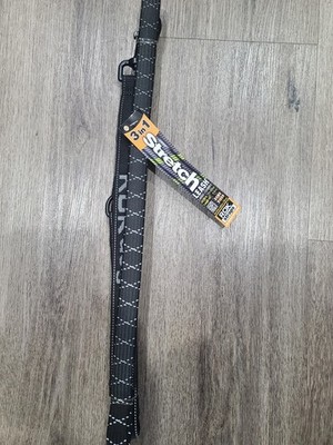 Rok Straps stretch dog leash 30-60lb 54" reflective black NEW With TAGS ...