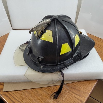 Honeywell Morning Pride Fire Helmet ~ Ben ~ HDOBL00HB ~ Mfg. Date 02/03 ...