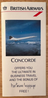British Airways- vintage CONCORDE Aircraft travel brochure | eBay
