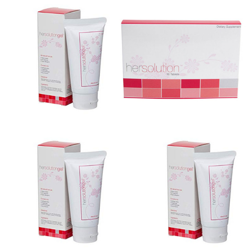 Hersolution Gel Female Enhancement Intense Sensations 3 Tubes + 1 Month ...