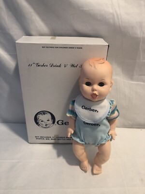 1992 Gerber Drink & Wet 11” Baby Doll with Box | eBay