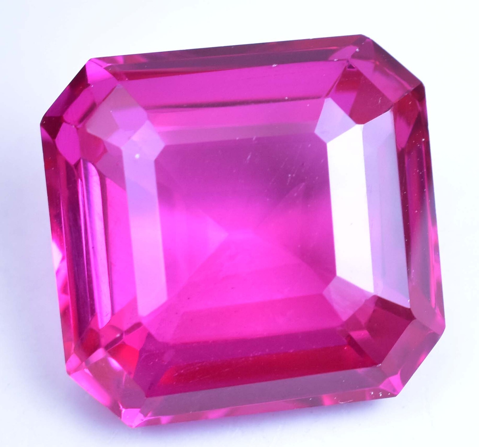 38.75 Ct Natural Mogok Rose Pink Ruby Flawless Octagon Shape Certified ...