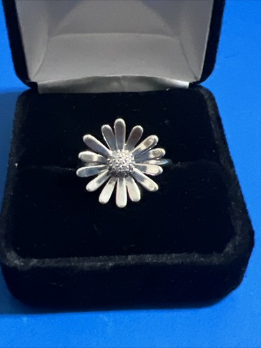 PANDORA ALE 52 S925 Sterling Silver Sunflower Ring Size 6 Very Nice | eBay