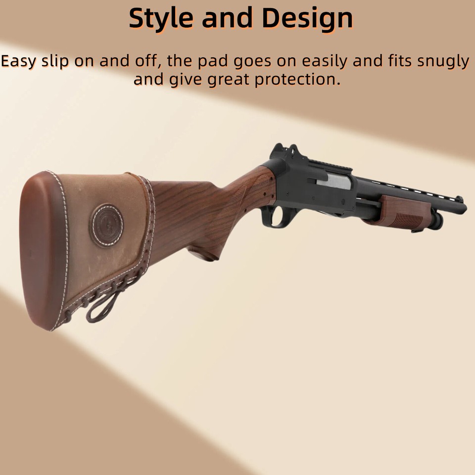 Tourbon Canvas Hunting Rifle Buttstock Cover Slip on Shotgun Recoil Pad ...