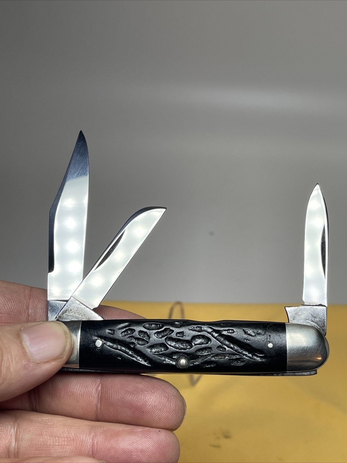 vintage Case Tested knife 1920-1940 Rough Black Cigar Knife Nice 6345 1 ...