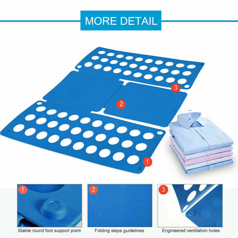 Adult T-Shirt Clothes Fast Fold Flip Folder Folding Board Laundry ...