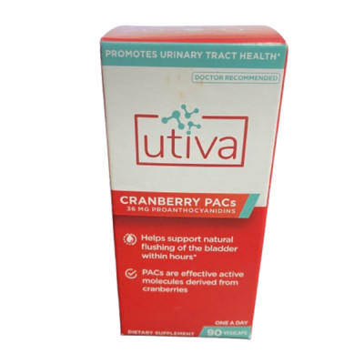 Utiva Cranberry PACs – Pills for Bladder Health, 90 Vegi Capsules | eBay