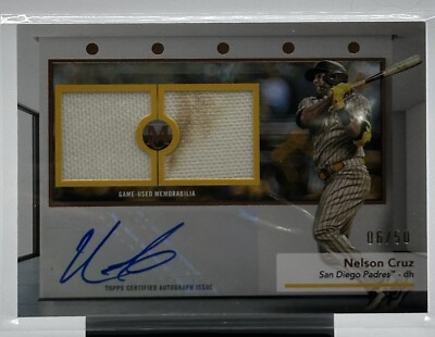 Nelson Cruz Signature Swatches Dual Relic Auto /50 2024 Topps Museum ...