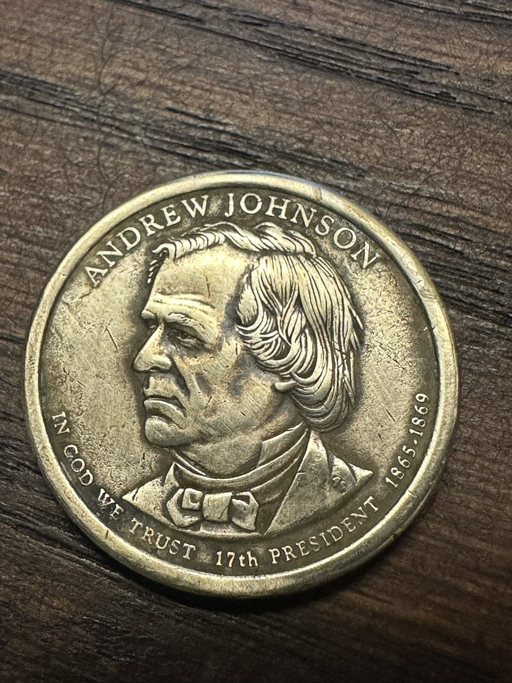 andrew johnson 1 dollar coin (1865-1869) | eBay