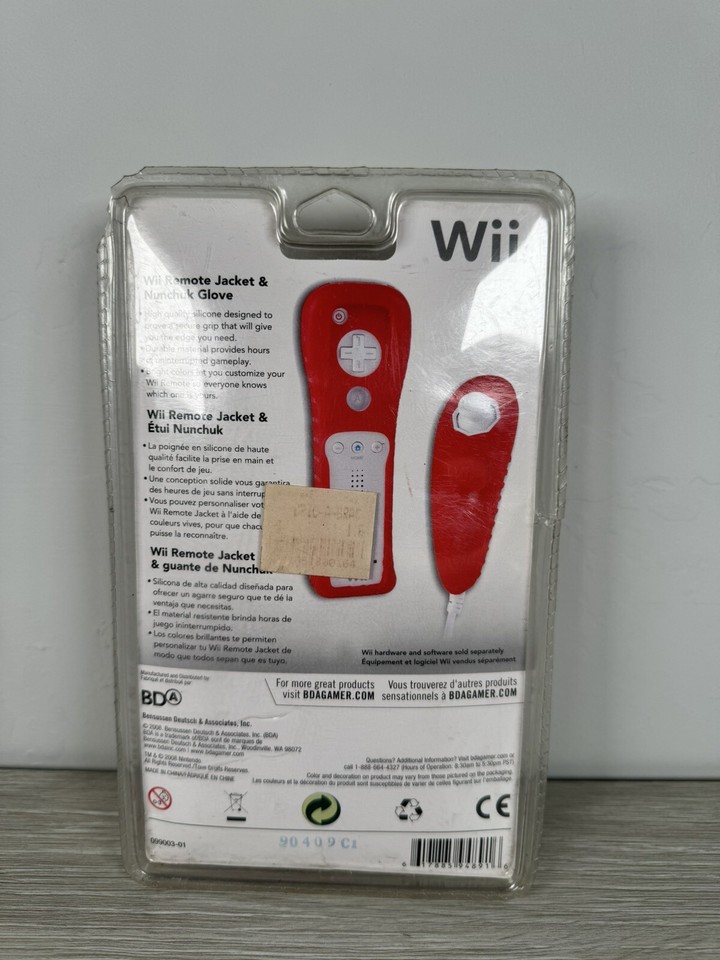 Nintendo Wii Silicone Remote Jacket & Nunchuk Glove Yellow New Sealed ...