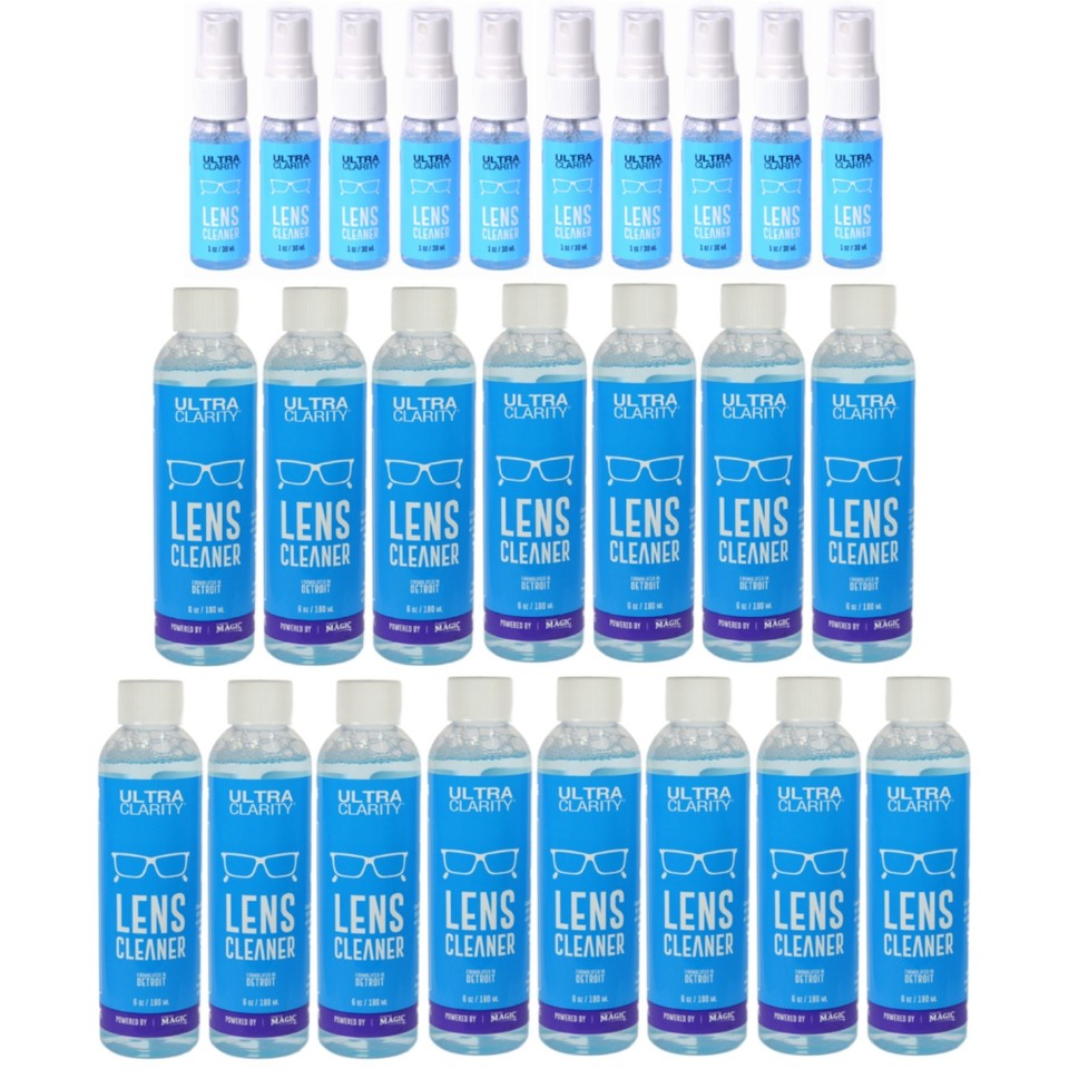 Ultra Clarity Lens Cleaner 1oz Spray & 6oz Refill (5, 10, 15, 20, 25 ...