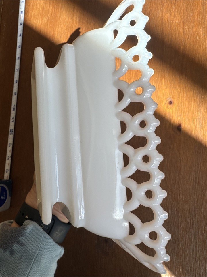 Vintage Westmoreland White Milk Glass Lattice Candy Dish | eBay