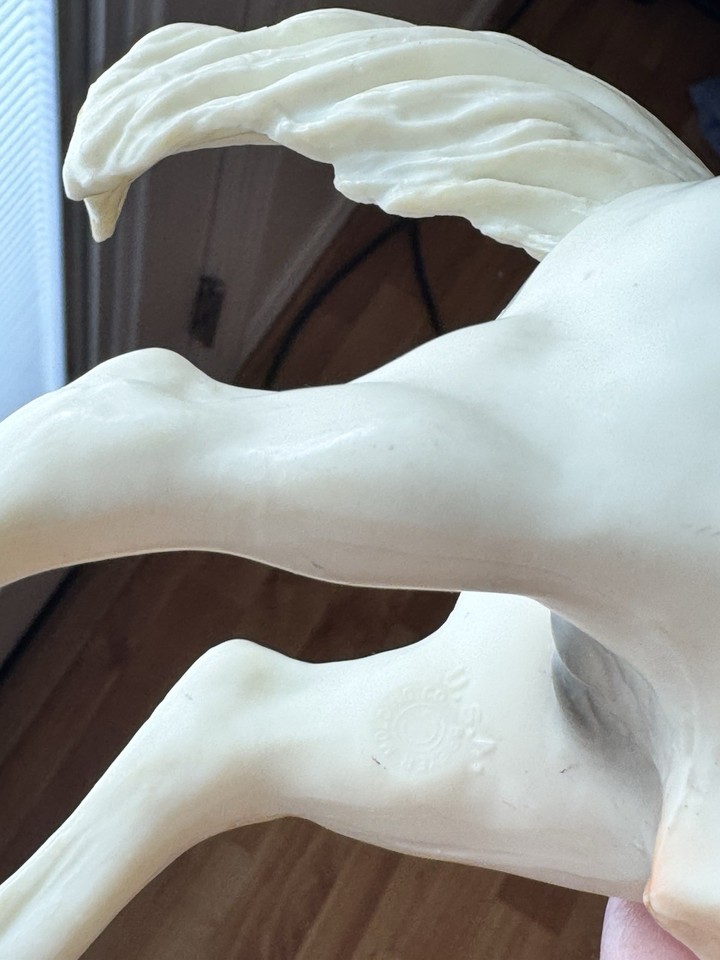 STUNNING Breyer Horse #30 King Fighting Stallion White Matte Alabaster ...