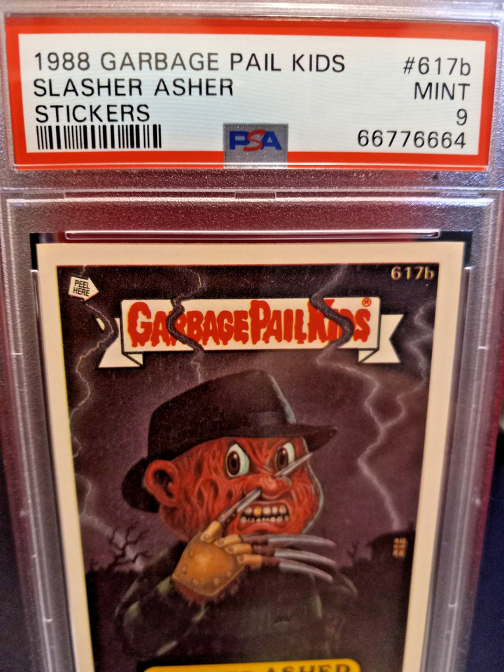 1988 Garbage Pail Kids OS Series 15 Slasher ASHER #617b PSA 9 Mint | eBay