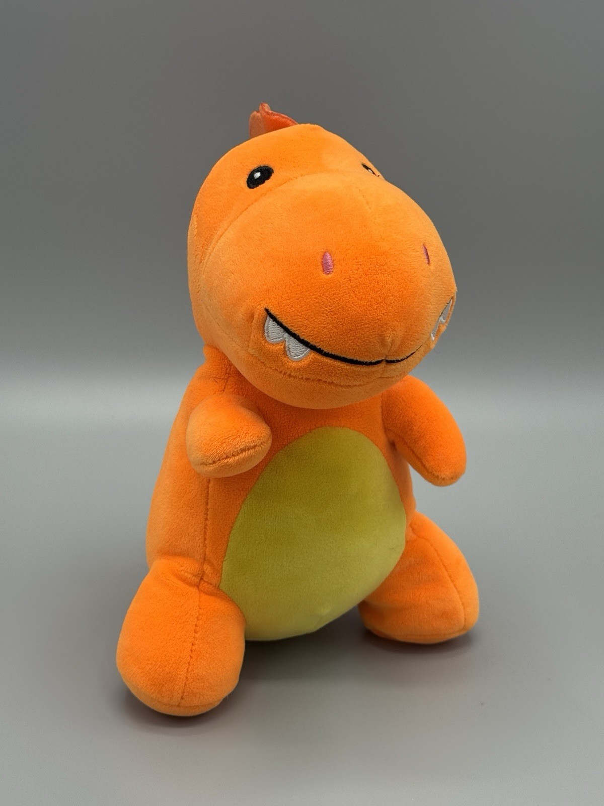 Orange Dinosaur Plush 10” Soft Stuffed Prehistoric Animal HugFun | eBay