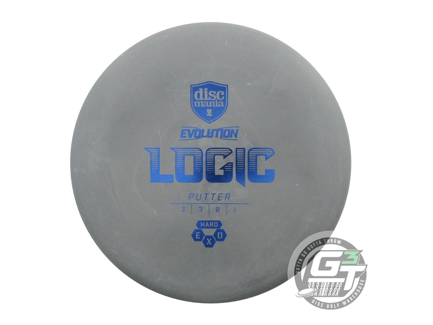 NEW DiscMania Evolution EXO Hard Logic 173g Gray Blue Foil Putter Golf Disc | eBay