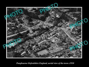 OLD 6 X 4 HISTORIC PHOTO OF PANGBOURNE ENGLAND AERIAL VIEW OF THE TOWN ...
