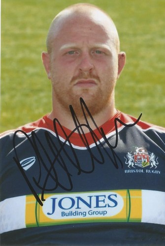 BRISTOL BEARS RUGBY UNION: ROSS McMILLAN SIGNED 6x4 PORTRAIT PHOTO+COA ...