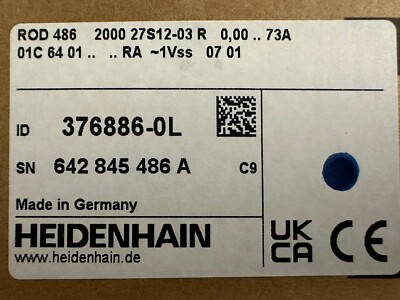 HEIDENHAIN ROD 486 2000 line rotary encoder ID 295466-0L ID 376886-0L ...