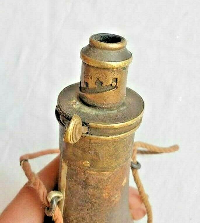 Original G&J.W HAWKSLEY Sheffield Vintage Copper & Brass Gun Powder ...