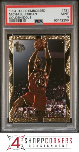 1994 TOPPS EMBOSSED GOLDEN IDOLS #121 MICHAEL JORDAN HOF PSA 9 | eBay