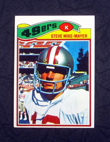 1977 TOPPS SET BREAK Steve Mike-Mayer #474 San Francisco 49ers EX | eBay