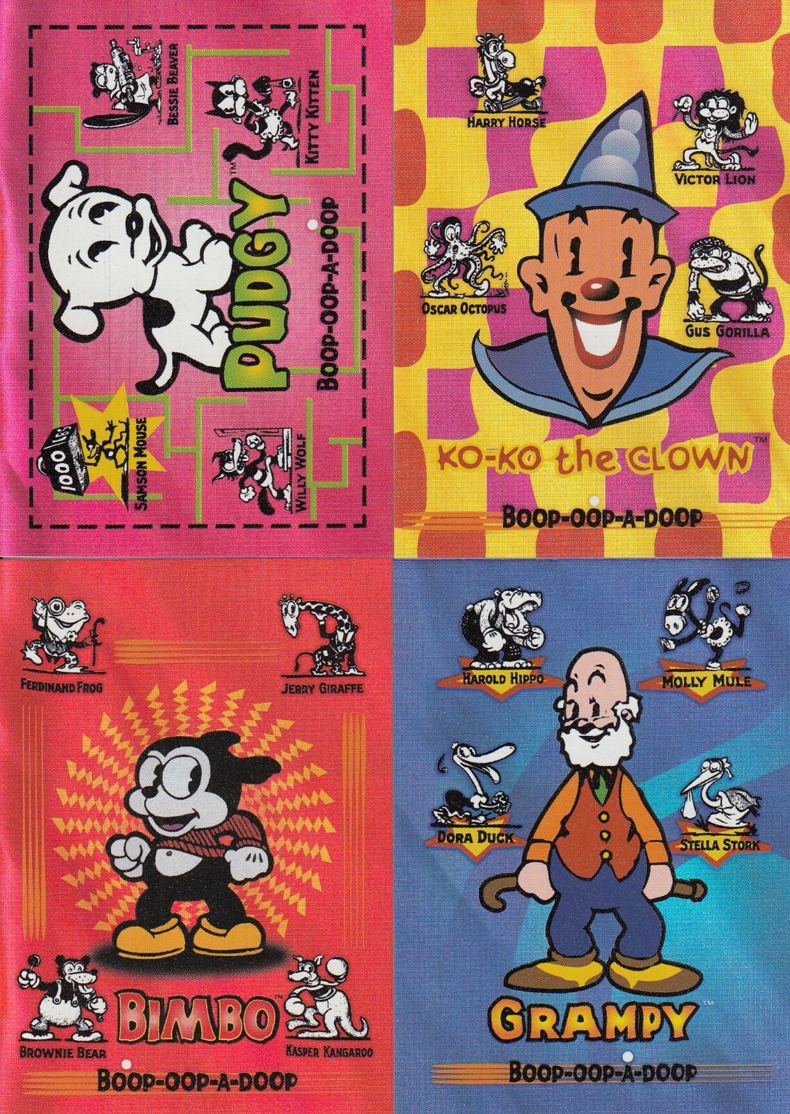 BETTY BOOP 2001 DART FRIENDS OF BETTY BOOP CHROMIUM INSERT CARD SET FB1 ...