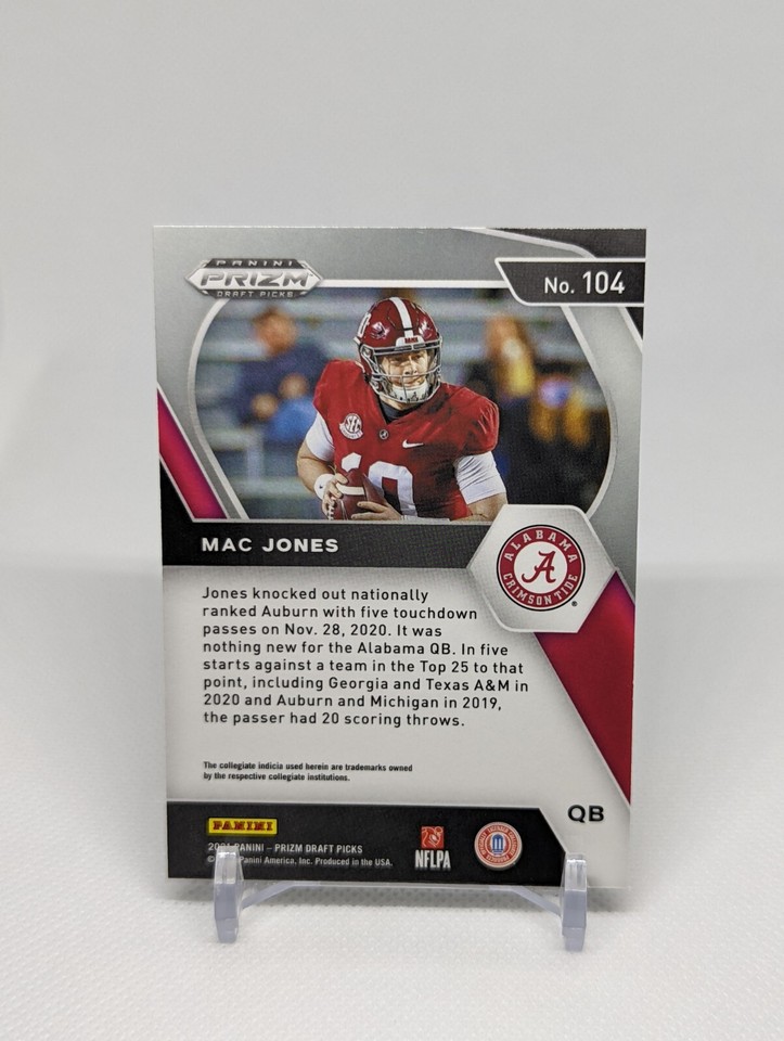 2021 Prizm Draft Picks🔥MAC JONES🔥MINT?!🔥Alabama/Patriots🔥RC #104🔥📈 | eBay