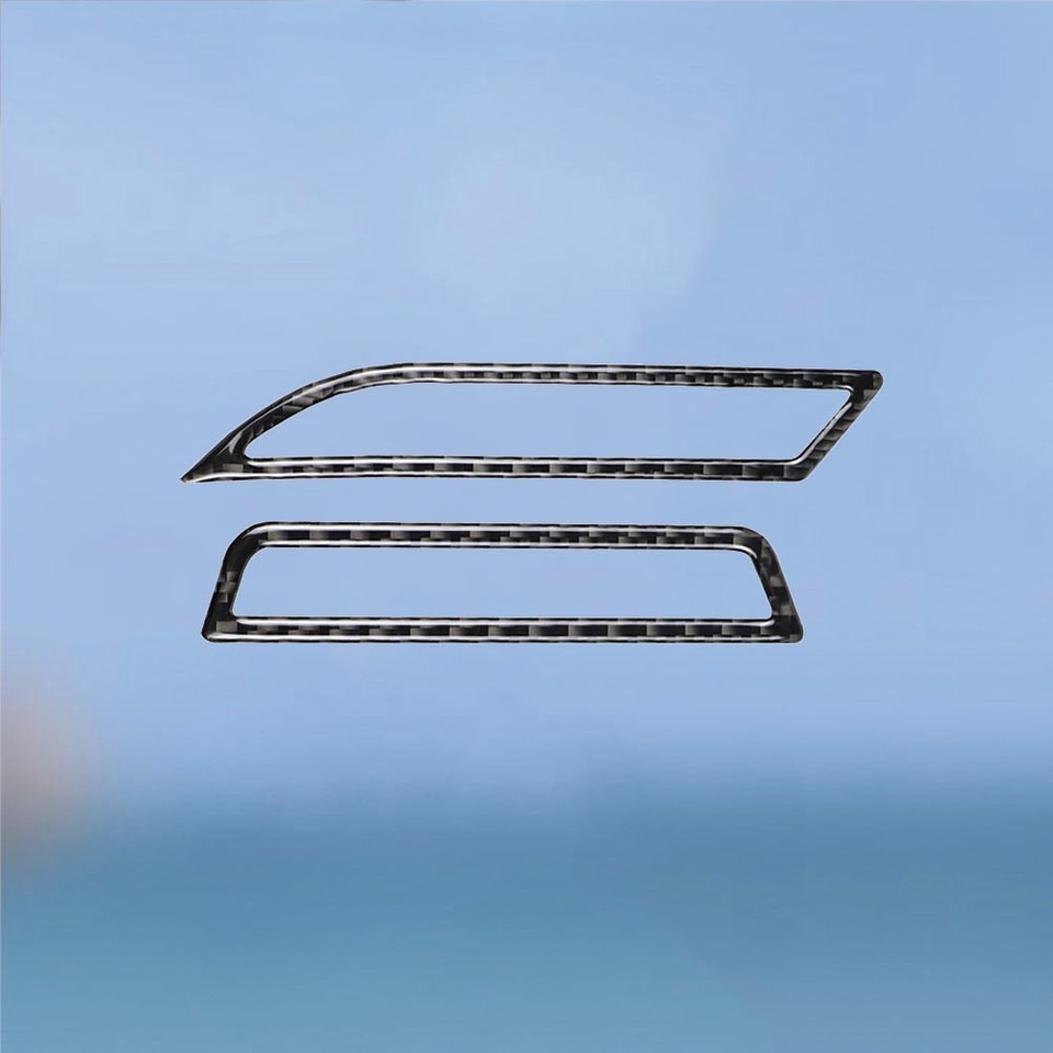 2 in 1 Car Styling Air Conditioner Outlet Decorative Sticker Carbon ...