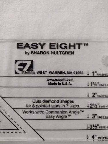 EZ Quilting Easy Eight #670152 Excellent Used Condition | eBay