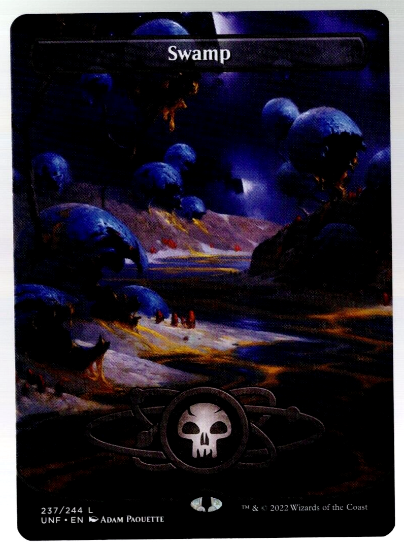 Swamp 237/244 Non Foil Borderless Land Unfinity Magic The Gathering NM ...