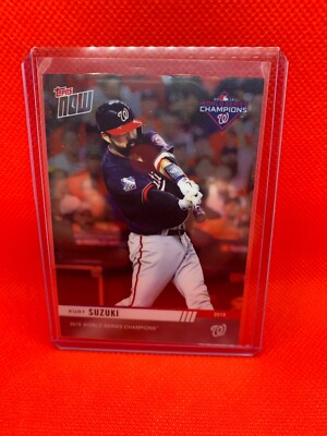 Kurt Suzuki 2019 Topps Now Chrome World Series Champions Nationals WSC ...