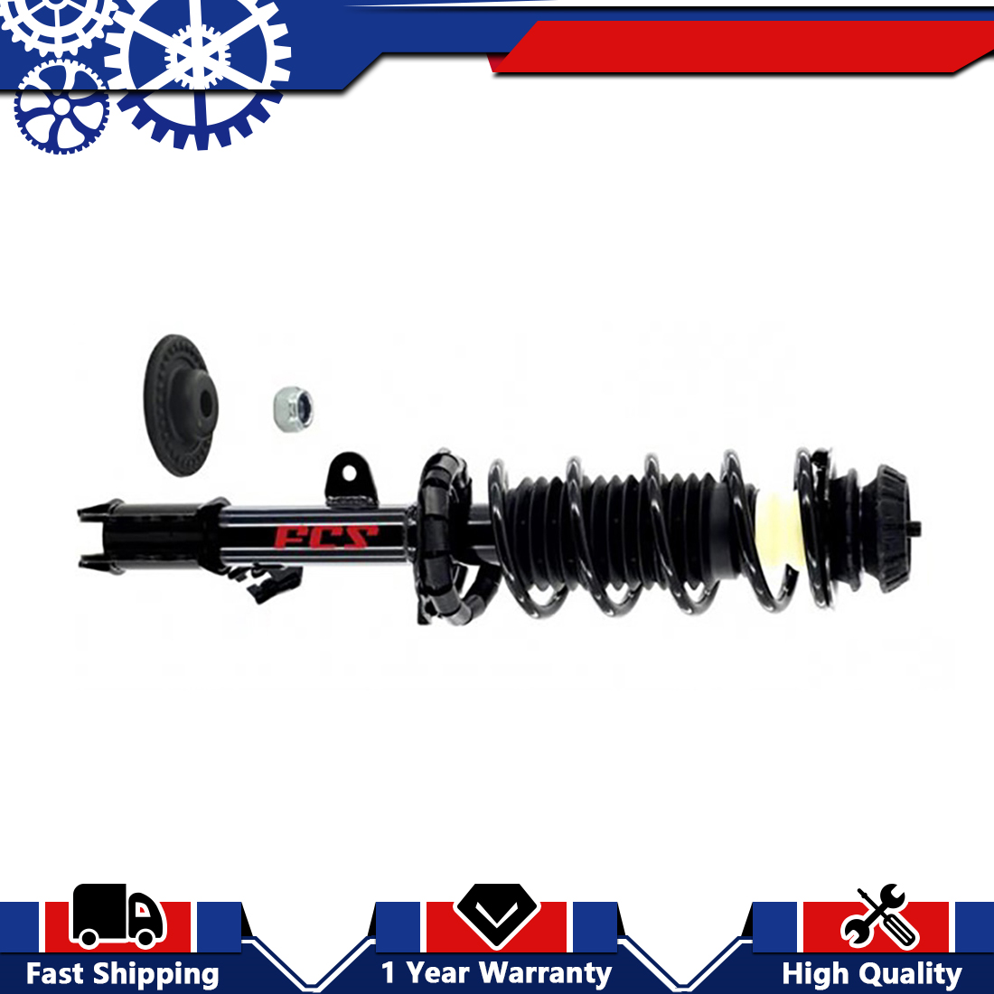 FCS Parts Front Right Passenger Struts Shocks for 2012-2020 Nissan ...