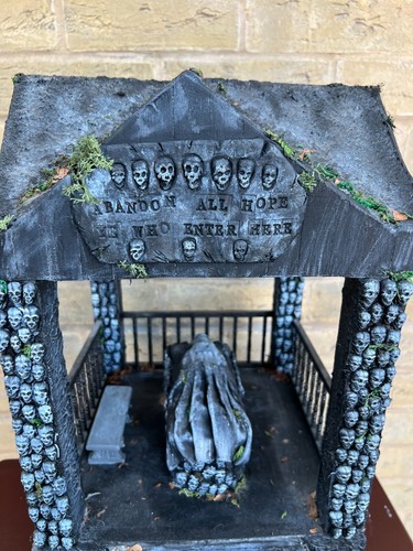 OOAK 1/12 Dolls House Miniature Gothic Crypt Mausoleum Catacombs ...