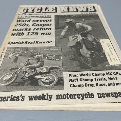 Cycle News Magazine May 11, 1988 Ward Sweeps 250’s | eBay