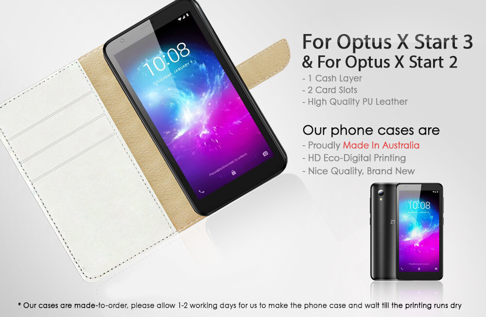 ( For Optus X Start 3 ) Wallet Flip Case Cover AJ21087 Dolphin | eBay