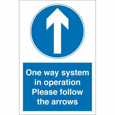 One Way System In Operation Arrow Up Signs | eBay
