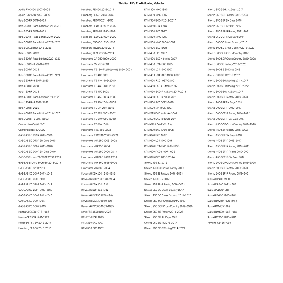 IRC VE33 Enduro Tire 5.10x18 For Sherco 450 SEF Factory 2018-2023 | eBay